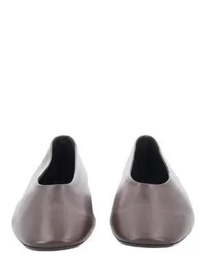 AeydĒ AEYDE Nappa Leather Flats Brown