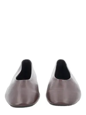 AeydĒ Nappa Leather Flats - Brown