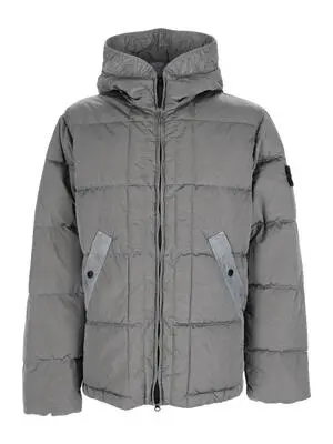 Stone Island STONE ISLAND Padded Hooded Jacket Gray