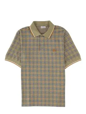 Burberry Checked Polo Shirt - Multicolor