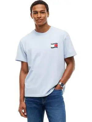 Tommy Hilfiger Wavy Flag Logo T-shirt - Sky Blue