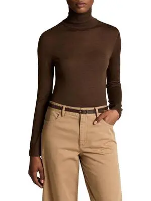 Vince Vince Cashmere-Silk Turtleneck Sweater Pinewood