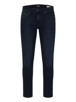 BOSS Slim Fit Dark Wash Denim Jeans - Blue