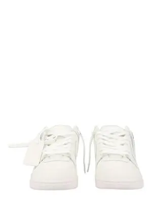 Off-White Leather Sneakers - White