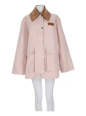 GANNI Recycled Polyester Cargo Jacket - Pink