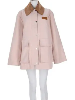 GANNI Recycled Polyester Cargo Jacket - Pink