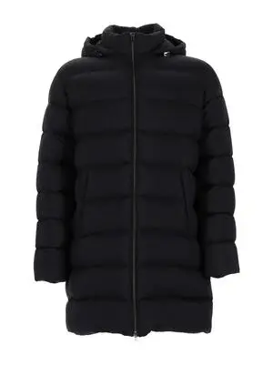 Herno Cappotto Imbottito Con Cappuccio - Black