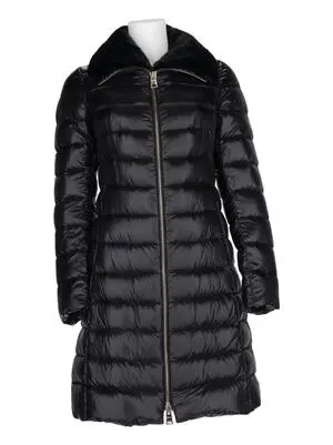 Herno Quilted Long Puffer Coat - Black