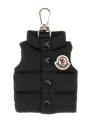 Moncler Keychain In The Shape Of A Vest - Black