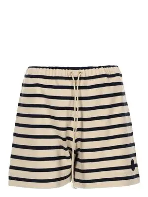 Moncler Striped Cotton Shorts - Multicolor