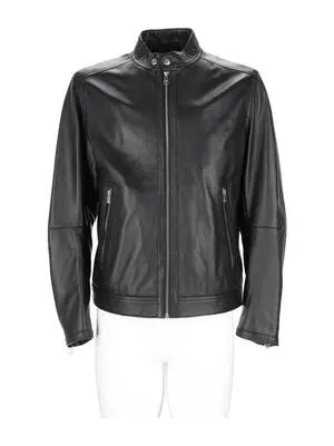 BOSS Leather Jacket - Black
