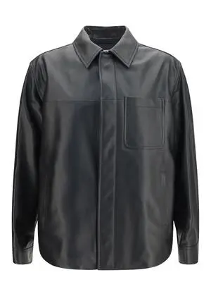 Loewe Lambskin Workwear Jacket - Black