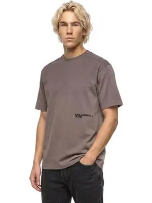 KL JEANS Relaxed Seam-detail T-shirt - Iron