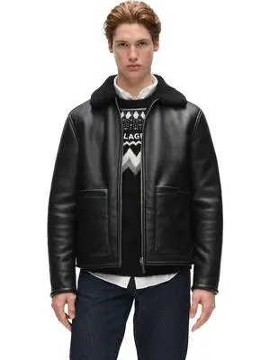 Karl Lagerfeld Faux-shearling Reversible Jacket - Black