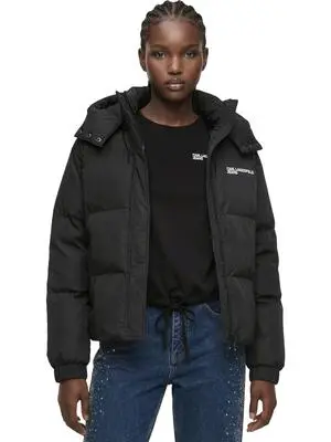 KL JEANS Jeans Logo Puffer Jacket - Black