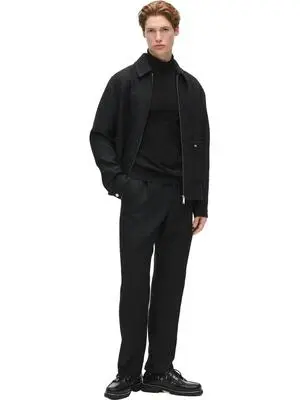 Karl Lagerfeld Straight-leg Bouclé Pants - Black