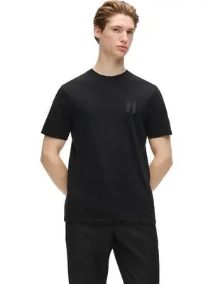Karl Lagerfeld Monogram Wool-blend T-shirt - Black