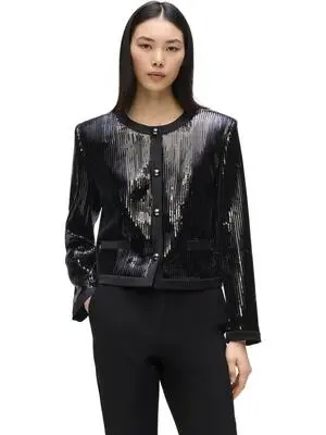 Karl Lagerfeld Sequin Jacket - Black