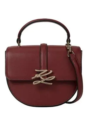 Karl Lagerfeld K/autograph Drop Top Handle Bag - Dark Cherry