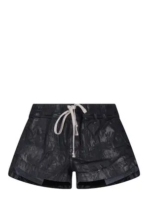 RICK OWENS RICK OWENS Coated Fabric Shorts