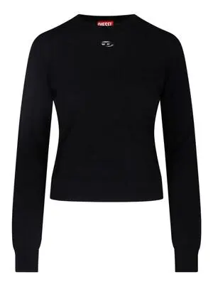DIESEL® Oval-d Wool Sweater - Black