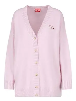 DIESEL® Wool And Alpaca Cardigan - Pink