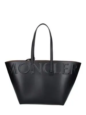 Moncler Moncler Leather Tote Bag Black