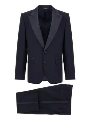 Dolce & Gabbana Sicilia Light' Tuxedo Dress - Blue
