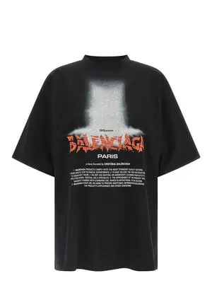 Balenciaga The Door" Graphic T-shirt - Black