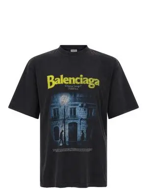 Balenciaga The Address' T-shirt - Black