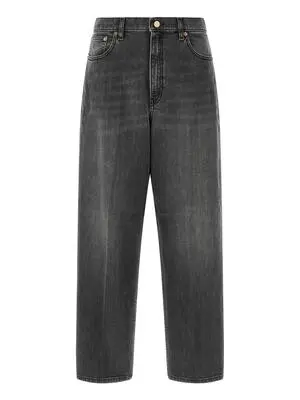 Fabiana Filippi 'filo Diamante' Jeans Gray