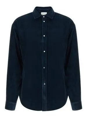 NUDE Velvet Shirt - Blue