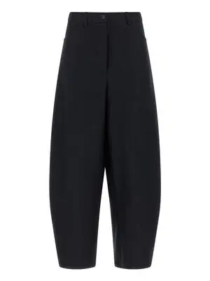 NUDE Barrel Silhouette Pants - Black