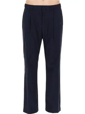Herno Wool Blend Tailored Trousers - Blue
