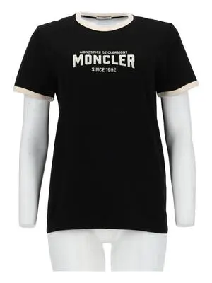 Moncler Cotton Logo T-shirt - Black