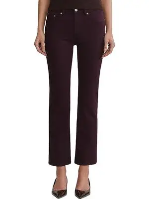 DL1961 Mara Instasculpt High Rise Ankle Straight Jeans - Viola