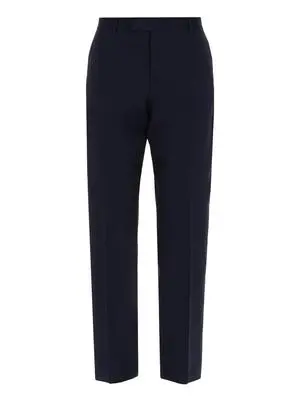 Fendi Pantalone In Tela Di Lana - Blue