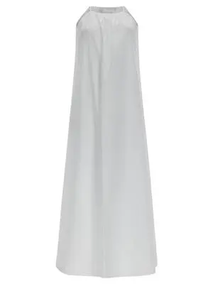 Max Mara Cotton Halter Maxi Dress - White