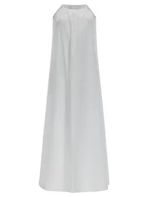 Max Mara Cotton Halter Maxi Dress - White