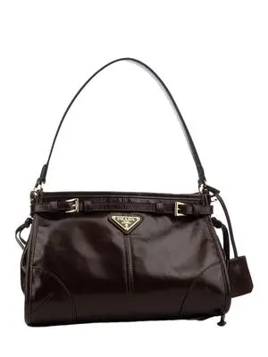 Prada PRADA Leather Shoulder Bag Multicolor