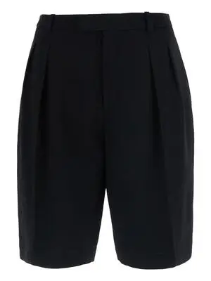 Saint Laurent Wool Bermuda Shorts - Multicolor