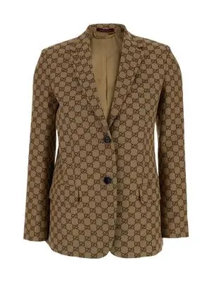 Gucci Blazer All-over Gg Motif - Multicolor