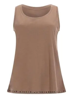Max Mara Sleeveless Cotton Top - Cream