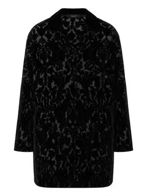 Gucci Floral Devoré Velour Shirt - Black