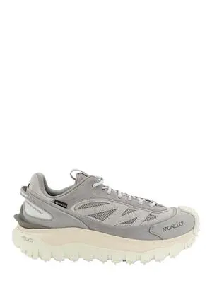 Moncler Trailgrip Apex Craft Gtx Mesh And Suede Sneakers Grey