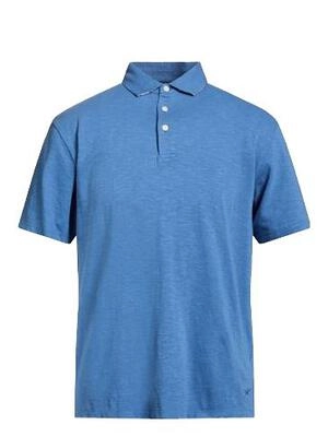 HACKETT Polo Shirt Size Cotton, Linen - Blue