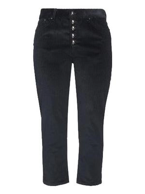 DONDUP Cotton And Elastane Cropped Tapered Corduroy Pants - Blue