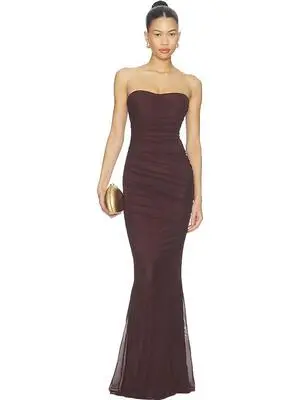 Retrofete Isadore Mesh Dress - Walnut