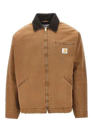 Carhartt Work In Progress Og Detroit Canvas Jacket - Brown