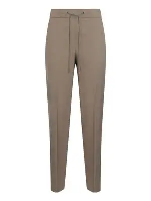 Fabiana Filippi Straight-leg Drawstring Trousers - Gray